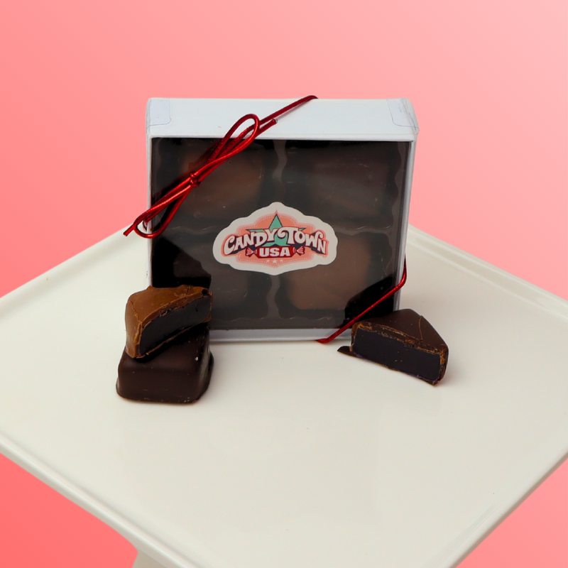 Milk Chocolate Huckleberry Caramel (2 milk/ 2 dark 4 PACK- 4 OZ ...